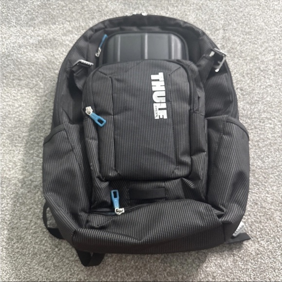 Thule | Bags | Thule Black And Blue Computer Backpack For Men | Poshmark